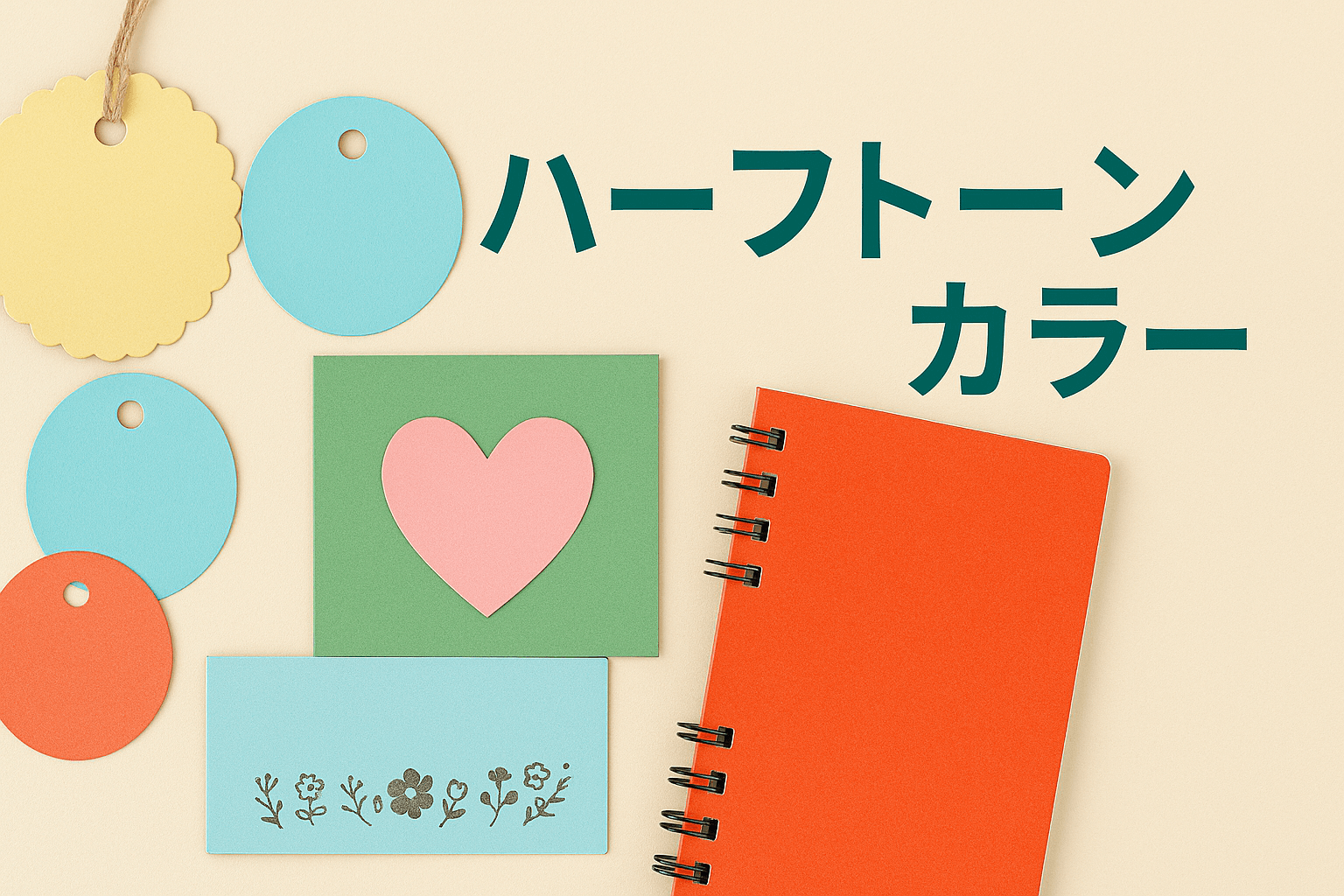 ナチュラルで上品な雰囲気に ― 「ハーフトーンカラー」で魅せる店舗ツールづくり - 紙のブログ